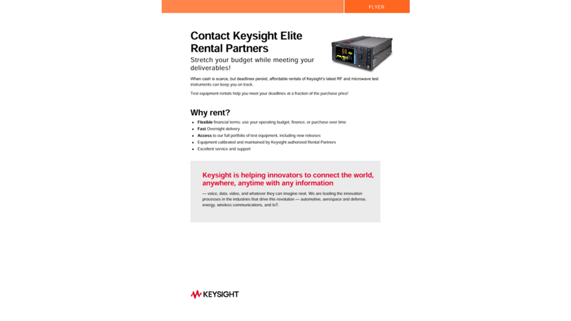 Keysight Rental Partners | Keysight